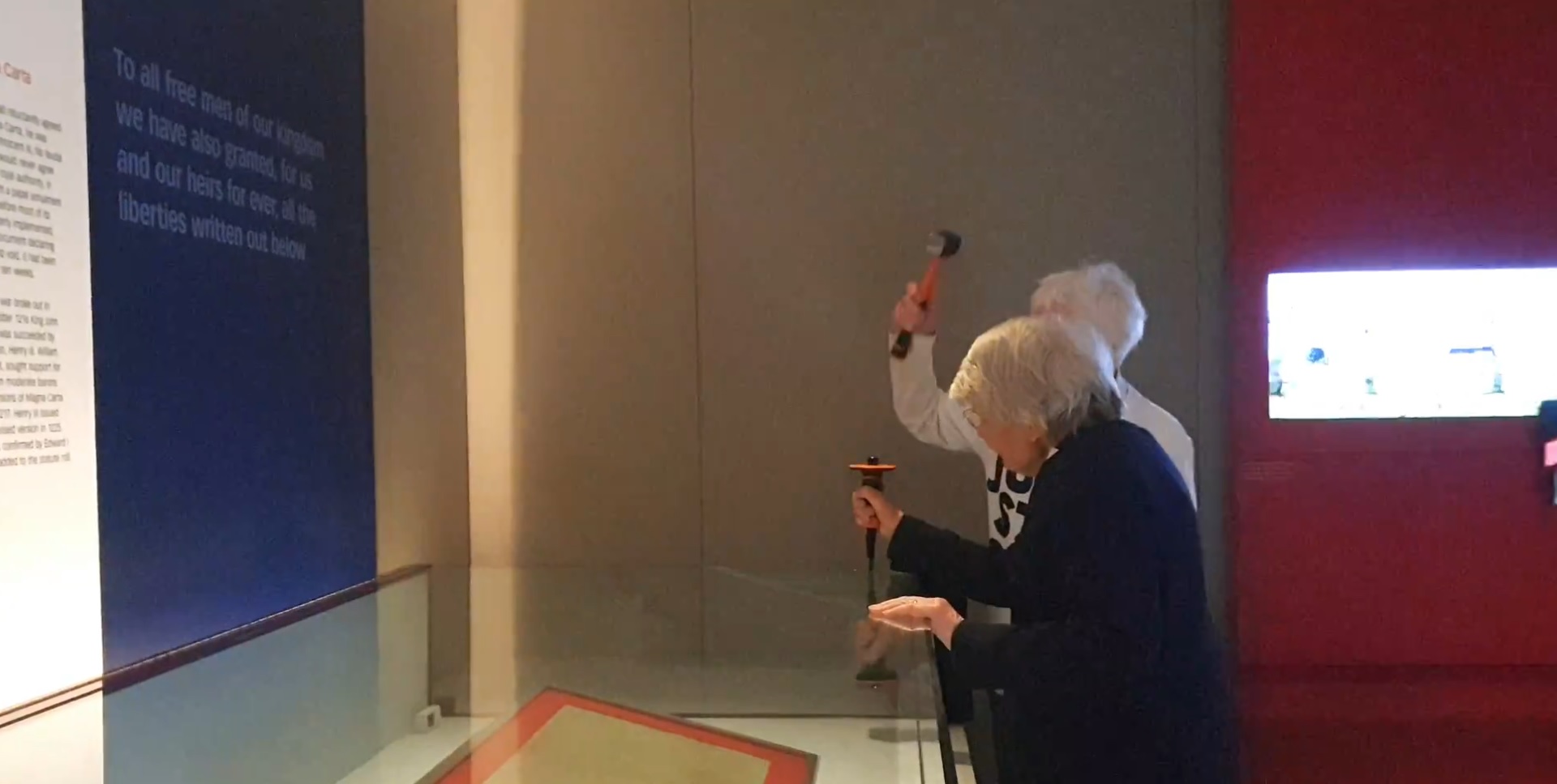 Watch: Just Stop Oil protesters attempt to smash glass around Magna ...