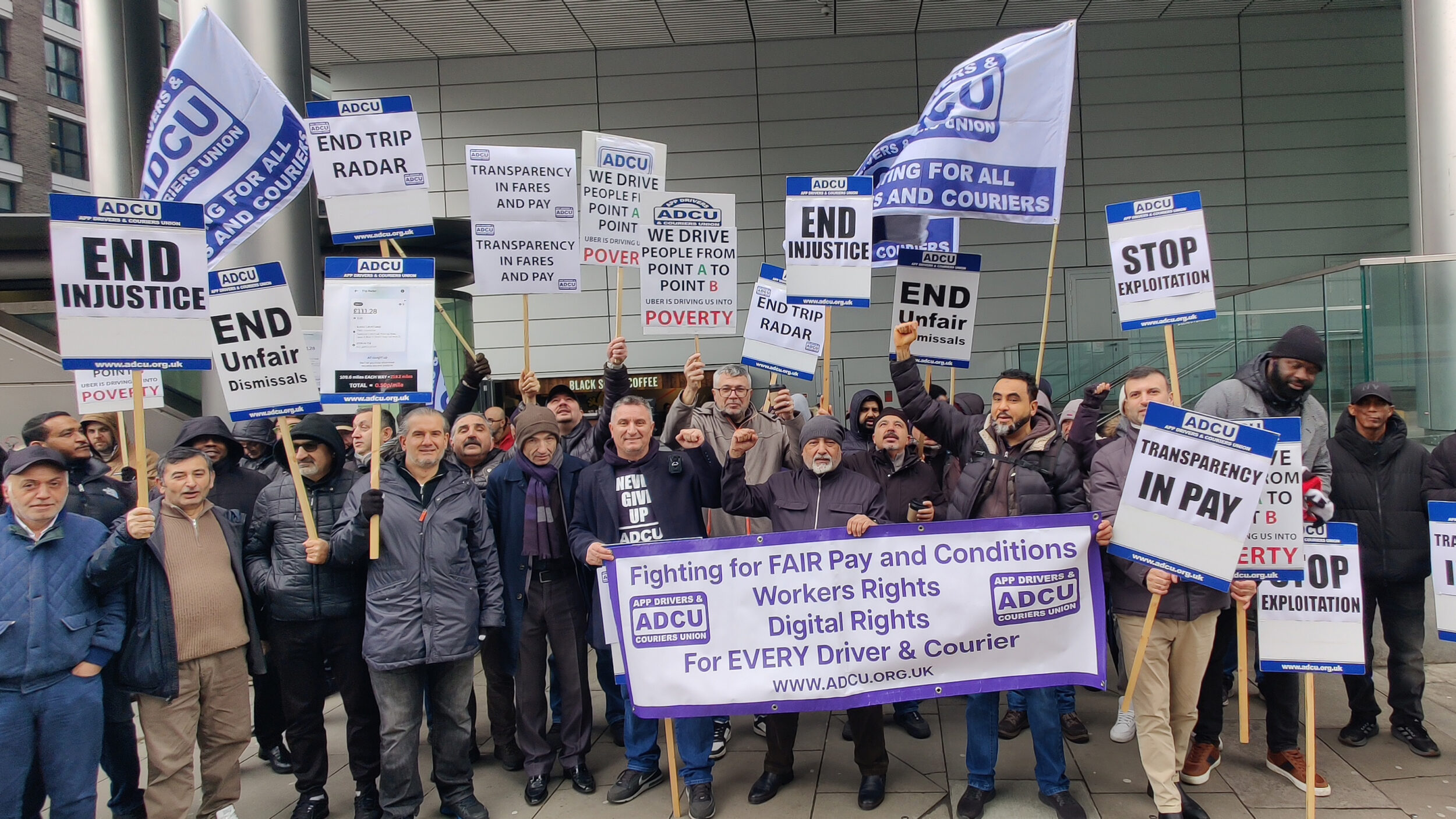 Uber drivers in London go on strike outside company's HQ - City News